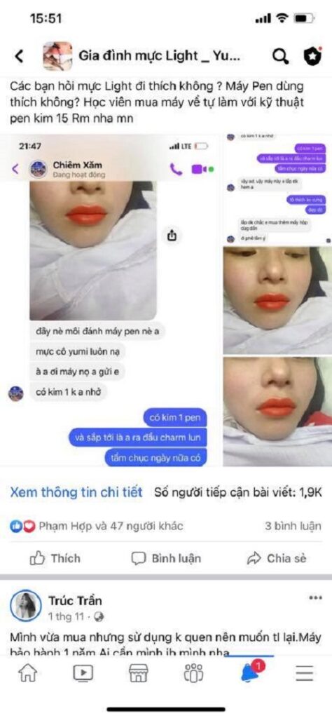 Feedback mực Light của học viên team nhà YumiAcademy.